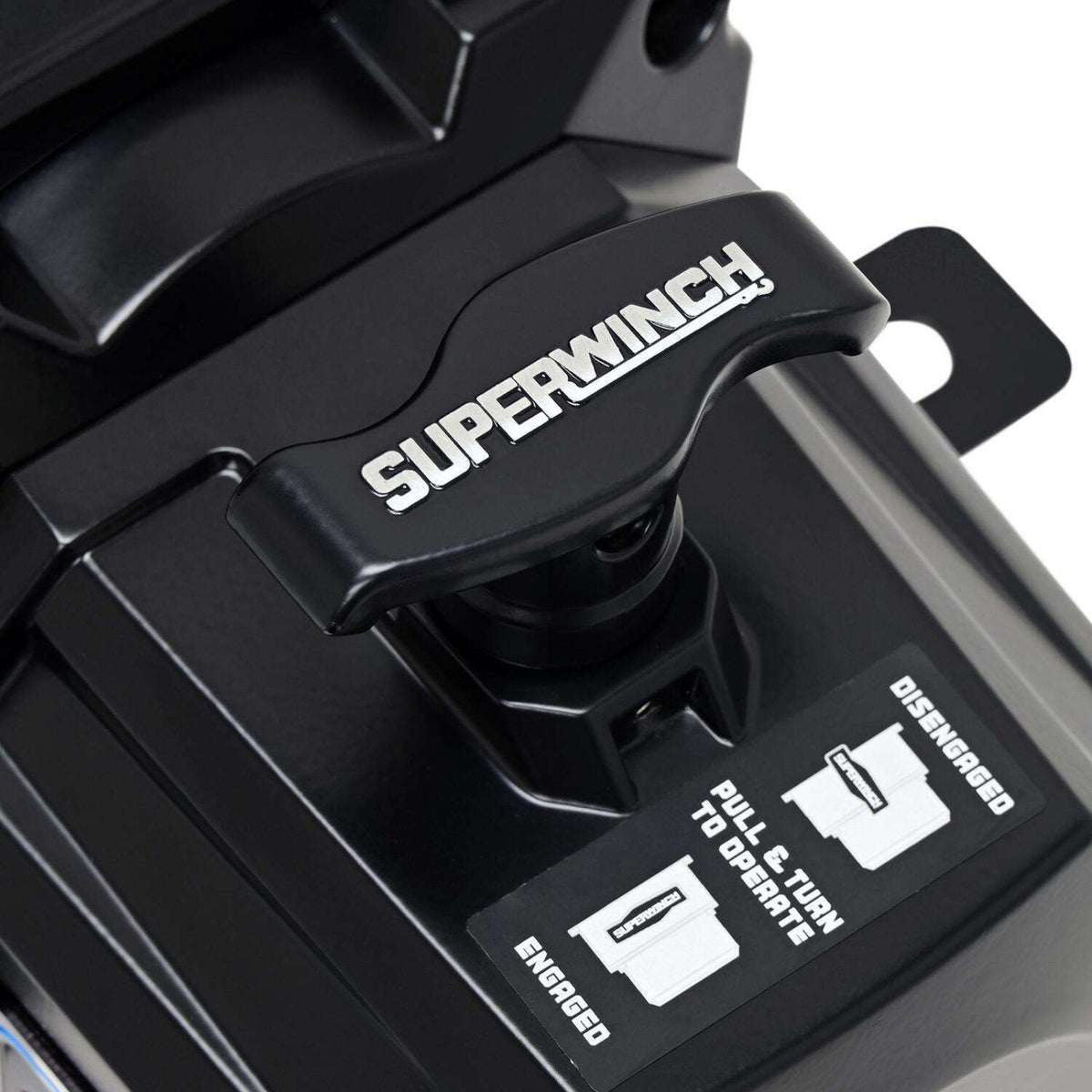 Superwinch SX12SR Winch Midnight Black 12V 12000 lbs with Synthetic Ro ...